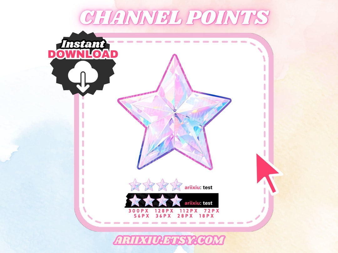 Prism Star Points | Twitch Channel Point Rewards Icon | Discord Roles ...