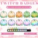 Cute Colorful Koi Fish Twitch Sub / Bit Badges Channel Points Icons ...