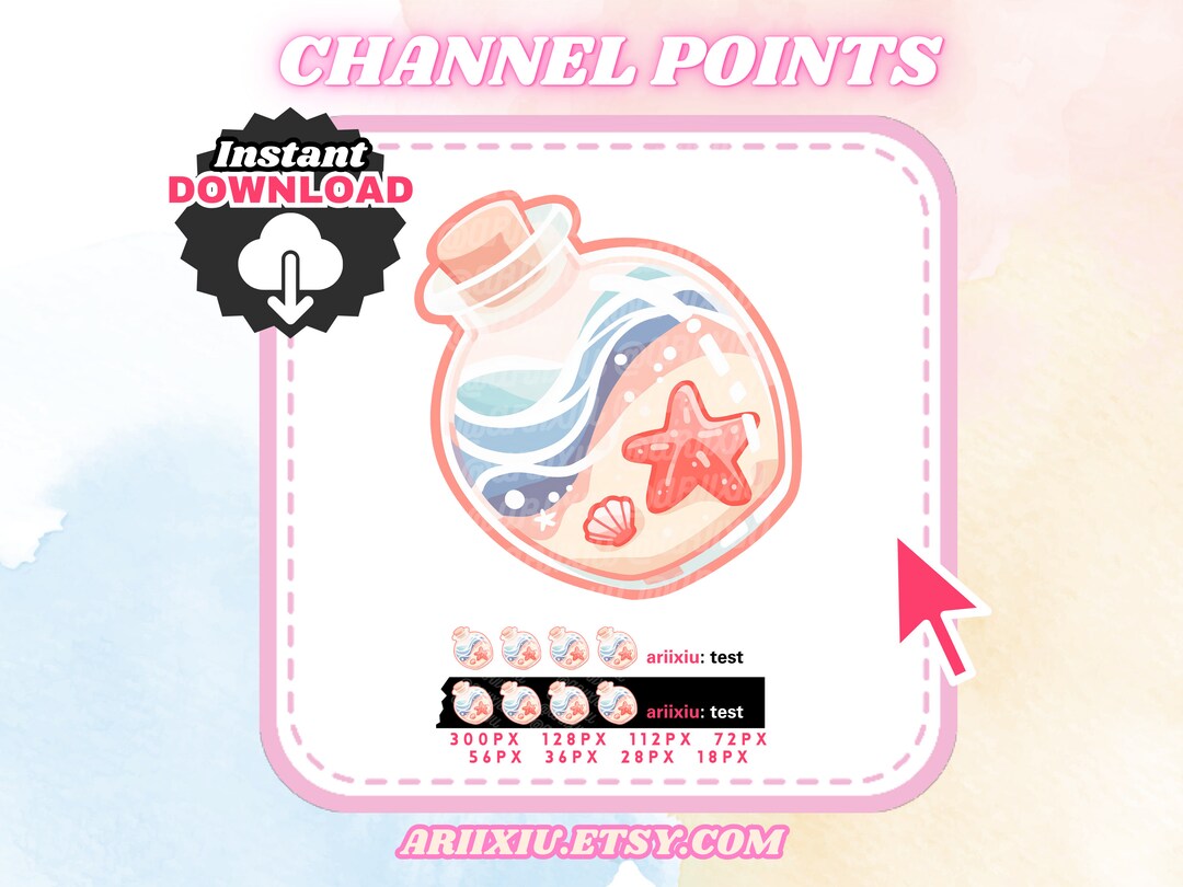 Ocean in a Bottle Points | Twitch Channel Point Icon | Discord Roles ...