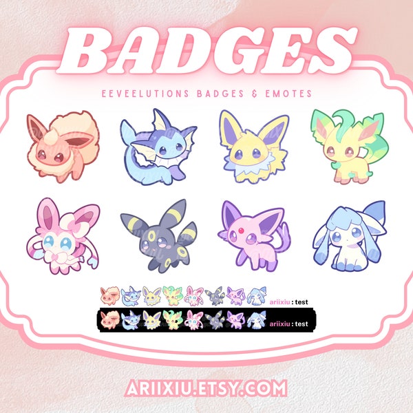 Beach Episode Badge Pack Pastel Summer Fun Cute Sub / Bit Badges ...