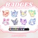 Beach Episode Badge Pack Pastel Summer Fun Cute Sub / Bit Badges ...