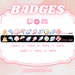 Beach Episode Badge Pack Pastel Summer Fun Cute Sub / Bit Badges ...
