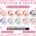 Kawaii Koi Fish Twitch Badges: Pastel Japan Emotes (digital Download ...
