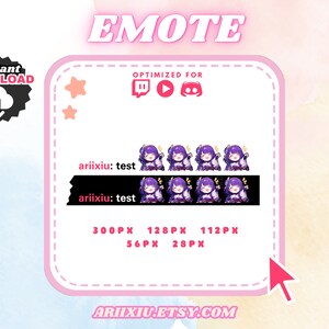 Raiden Waving Hi Emote | Cute Chibi Shogun Ei Twitch Emotes | Discord ...