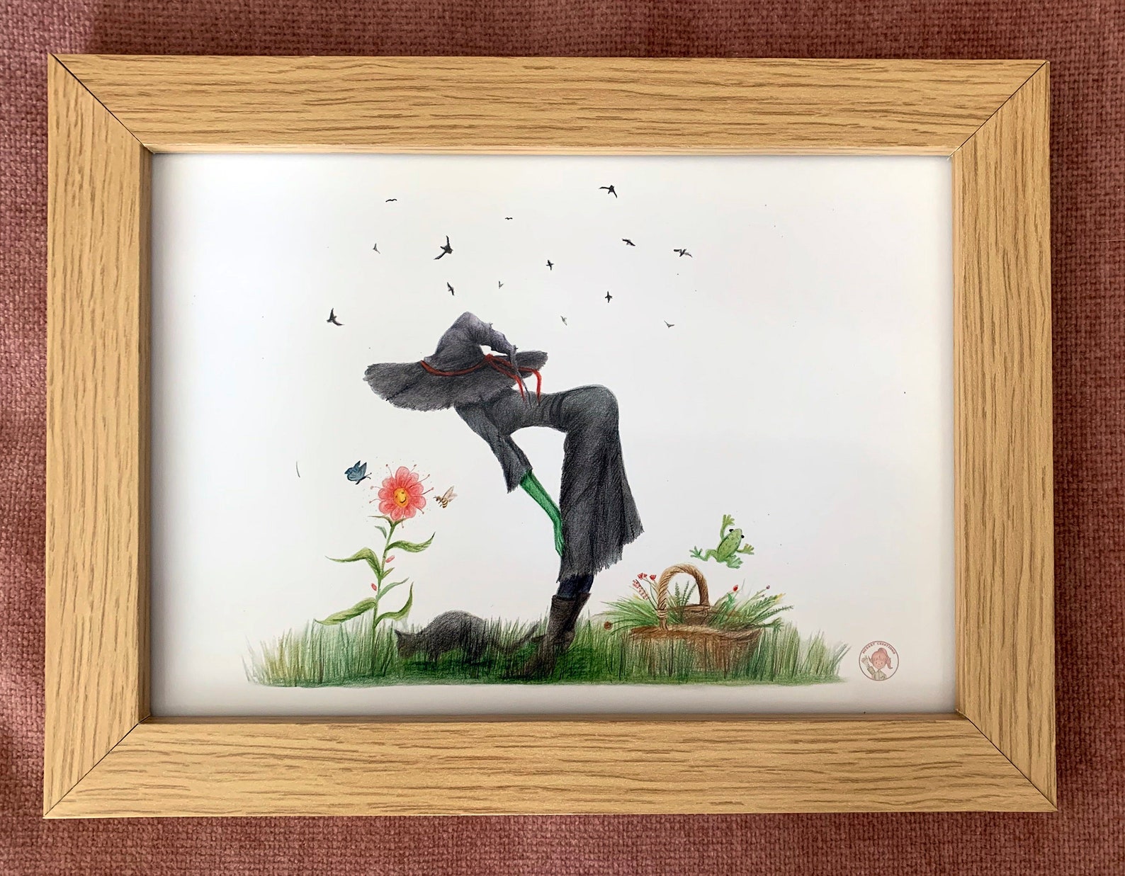 Spring Witch Witch Art Print Witch Wall Art - Etsy