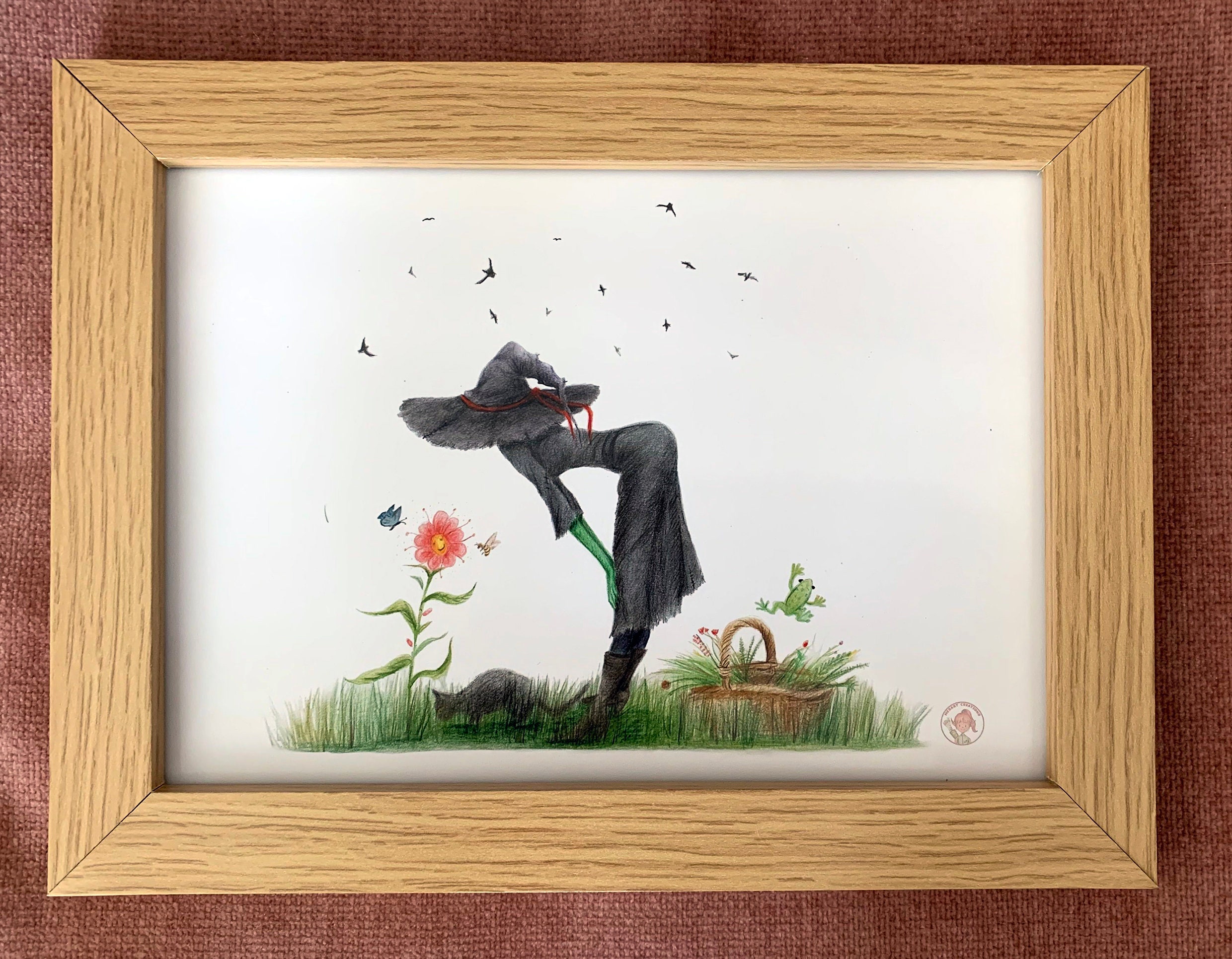 Spring Witch Witch Art Print Witch Wall Art - Etsy