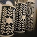 Elegant Bone Inlay Vase Set – Handmade Trio of Decorative Vases, Luxury ...
