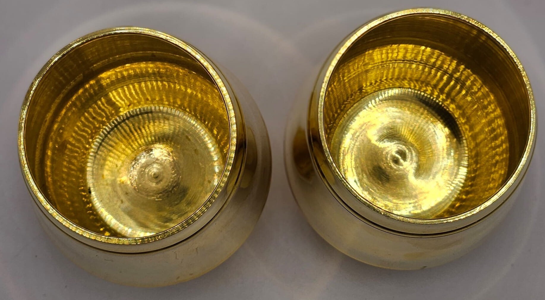 Handmade Pure Brass Tumbler Glasses, Wedding Anniversary Gift, Luxury ...