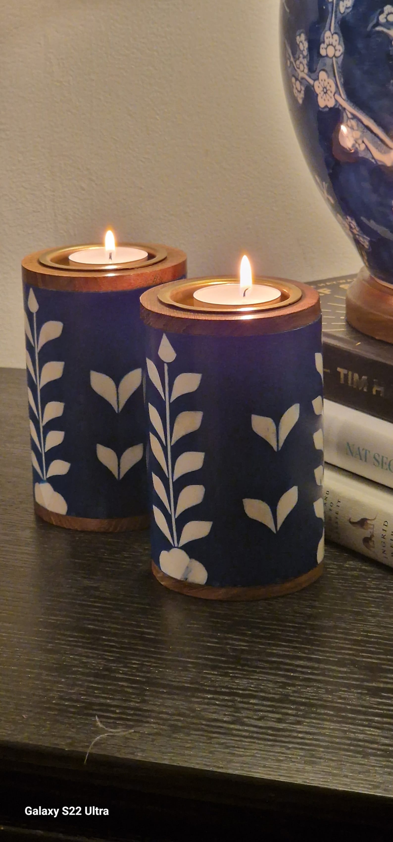 A Set of Bone Inlay Candle Stand, Handmade Bakhoor Stand, Candle Holder ...