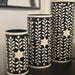 Elegant Bone Inlay Vase Set – Handmade Trio of Decorative Vases, Luxury ...