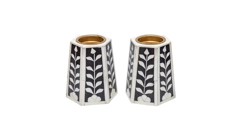 Artisan Bone Inlay Candle Holder / Bakhoor Stand – Handcrafted ...