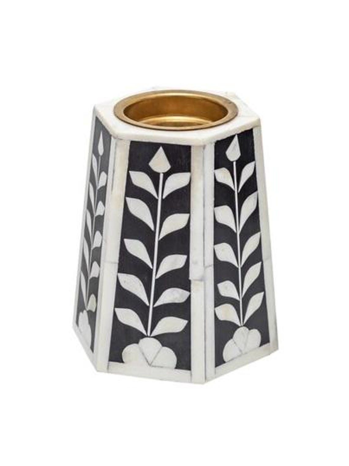 A Set of Bone Inlay Candle / Bakhoor Stand - Etsy