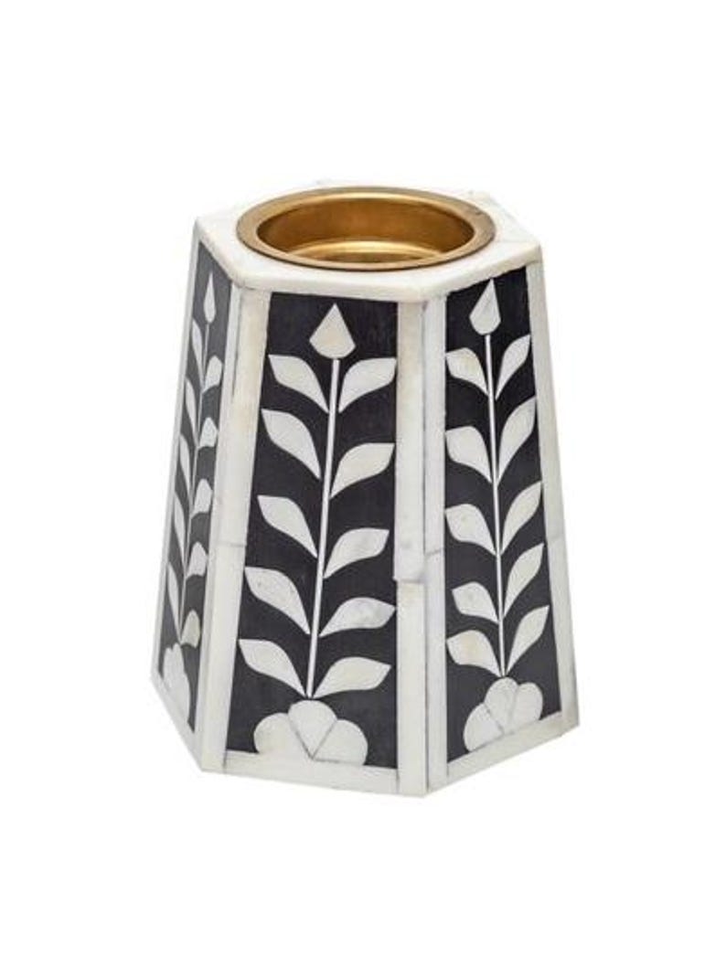 Artisan Bone Inlay Candle Holder / Bakhoor Stand – Handcrafted ...