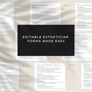 Skin Care Routine Bundle, Personalized Skincare Guide for Esthetician ...