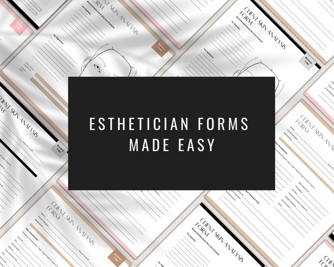 Skin Analysis Form Esthetician Consent Forms Digital - Etsy