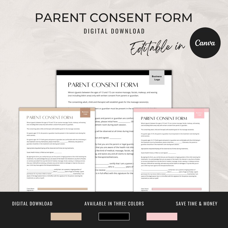 Parent Consent Form - Etsy