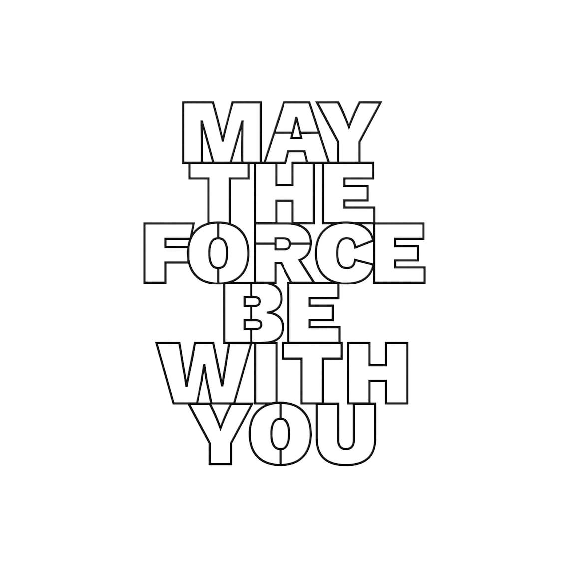 Metal Wall Art/sign May the Force Be With You Star Wars - Etsy