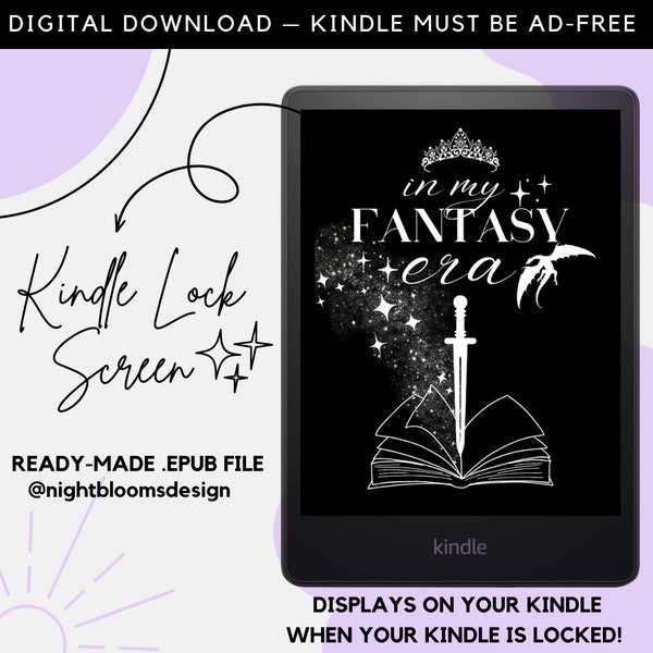 Acotar Kindle Lock Screen - Etsy