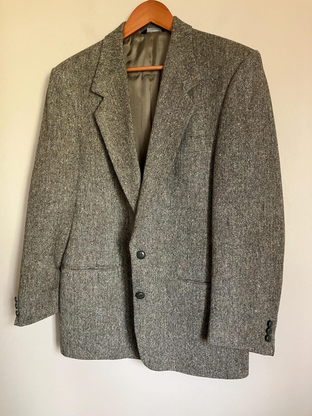 Vintage the Real Magee Donegal Tweed Wool Gray Blazer Sport Coat Men's ...