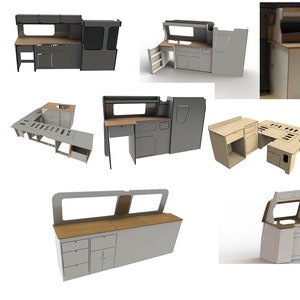 VW T5 / T6 Swb & Lwb Van Ply Lining Kit DXF Files, CNC Ready to Cut ...