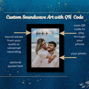 Soundwave Art QR Code, Custom Voice Recording Gift, Creative ...