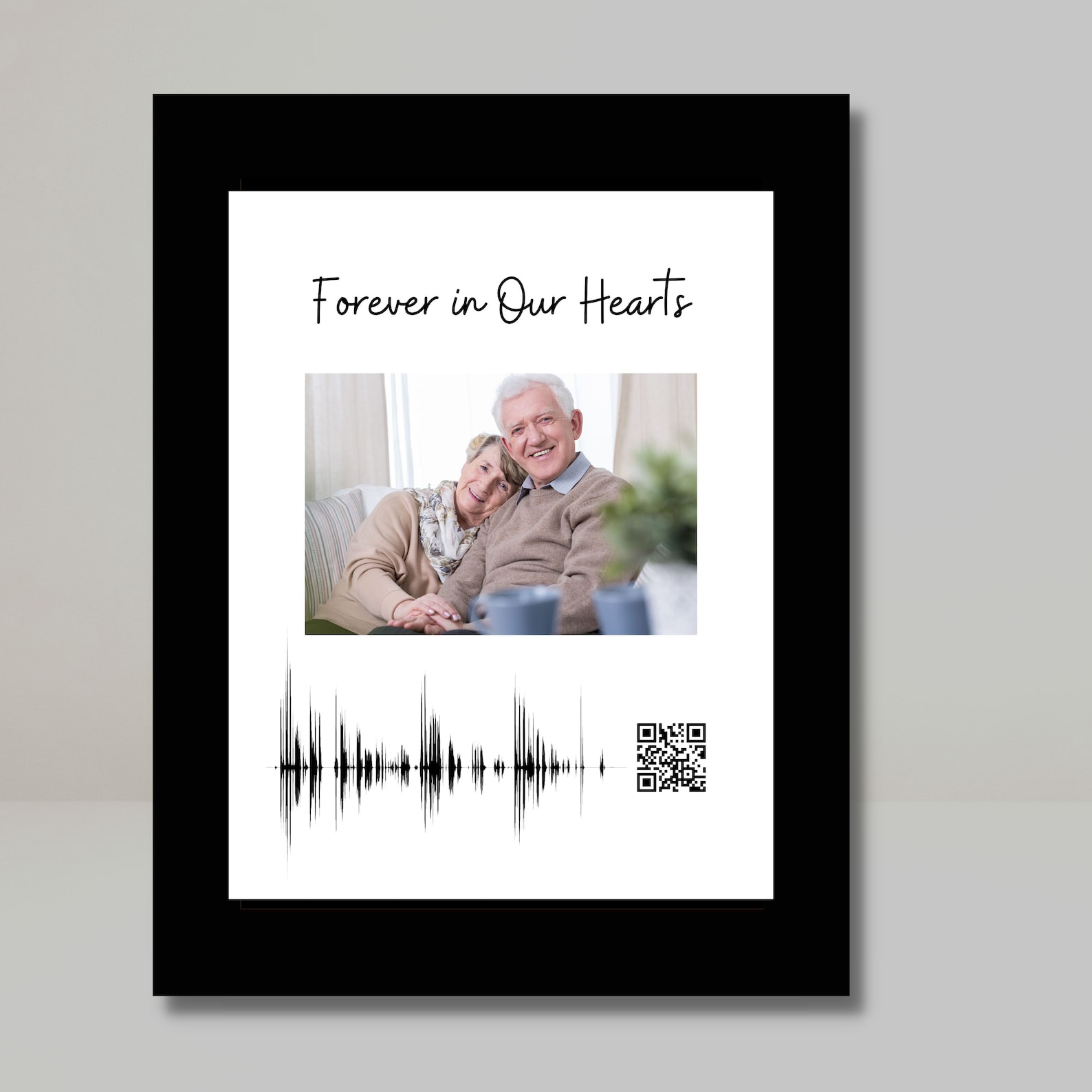 Soundwave Art QR Code Voice Recording Personalized Gifts - Etsy