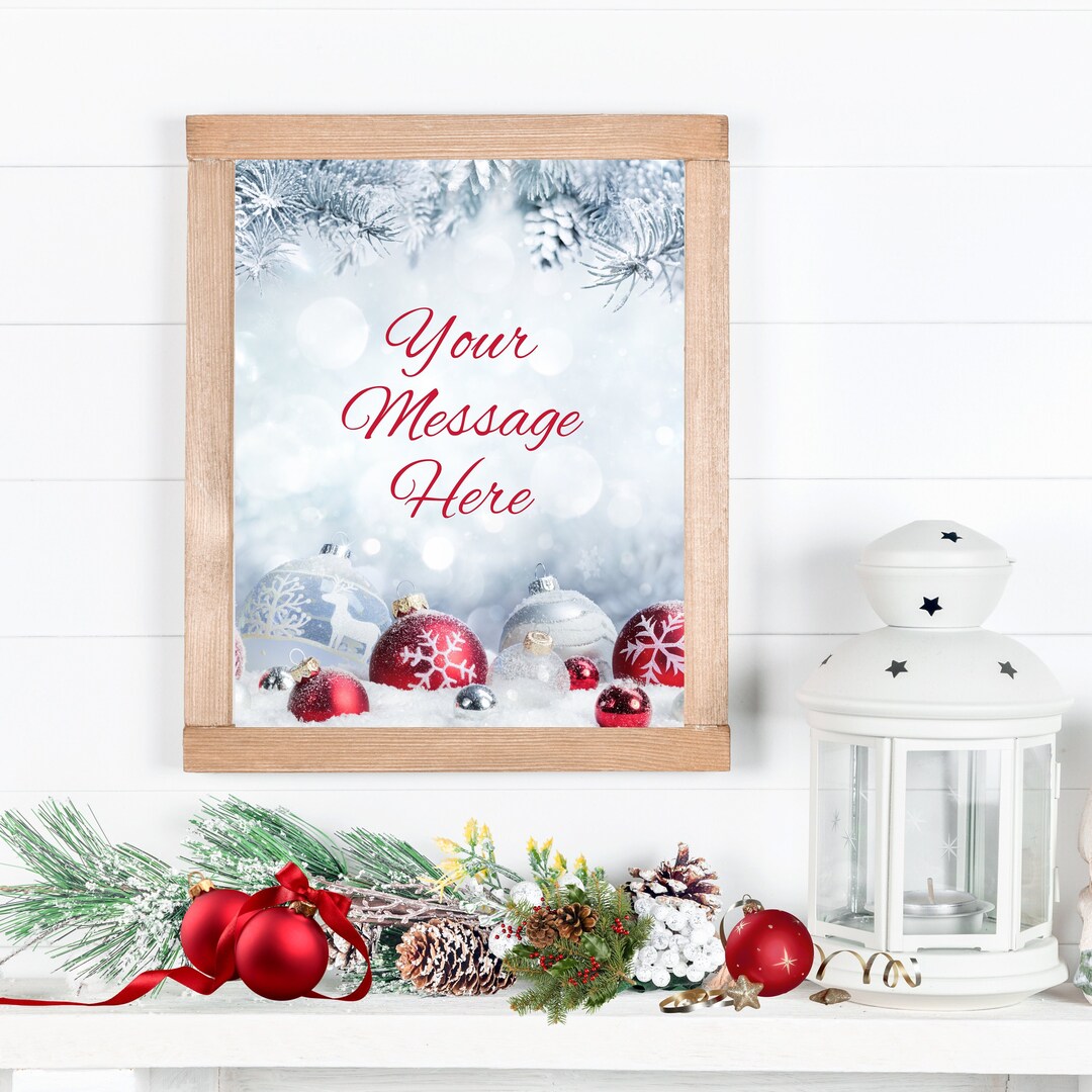 Personalized Gifts, Christmas Custom Wall Art, Gift for Family ...