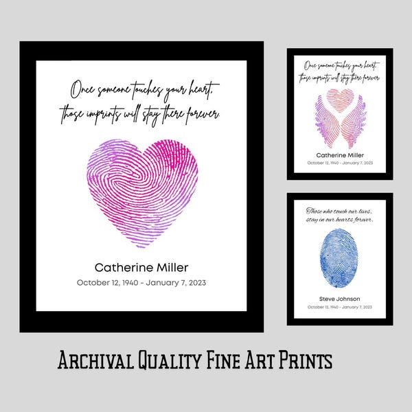 Fingerprint Keepsake - Etsy