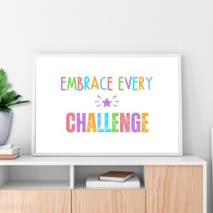 Set of 10 Inspirational Posters ~ Positivity Decor ~ Growth Mindset ...