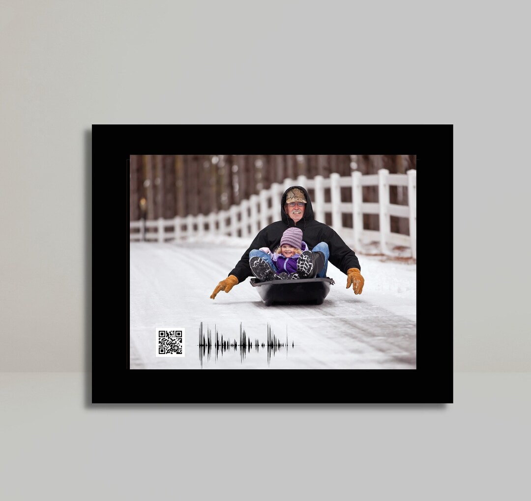 Soundwave Art QR Code, Custom Voice Recording Gift, Creative ...