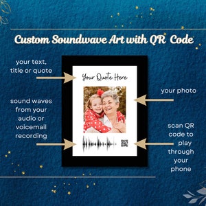 Soundwave Art QR Code, Voice Recording Personalized Gifts, Personalized ...