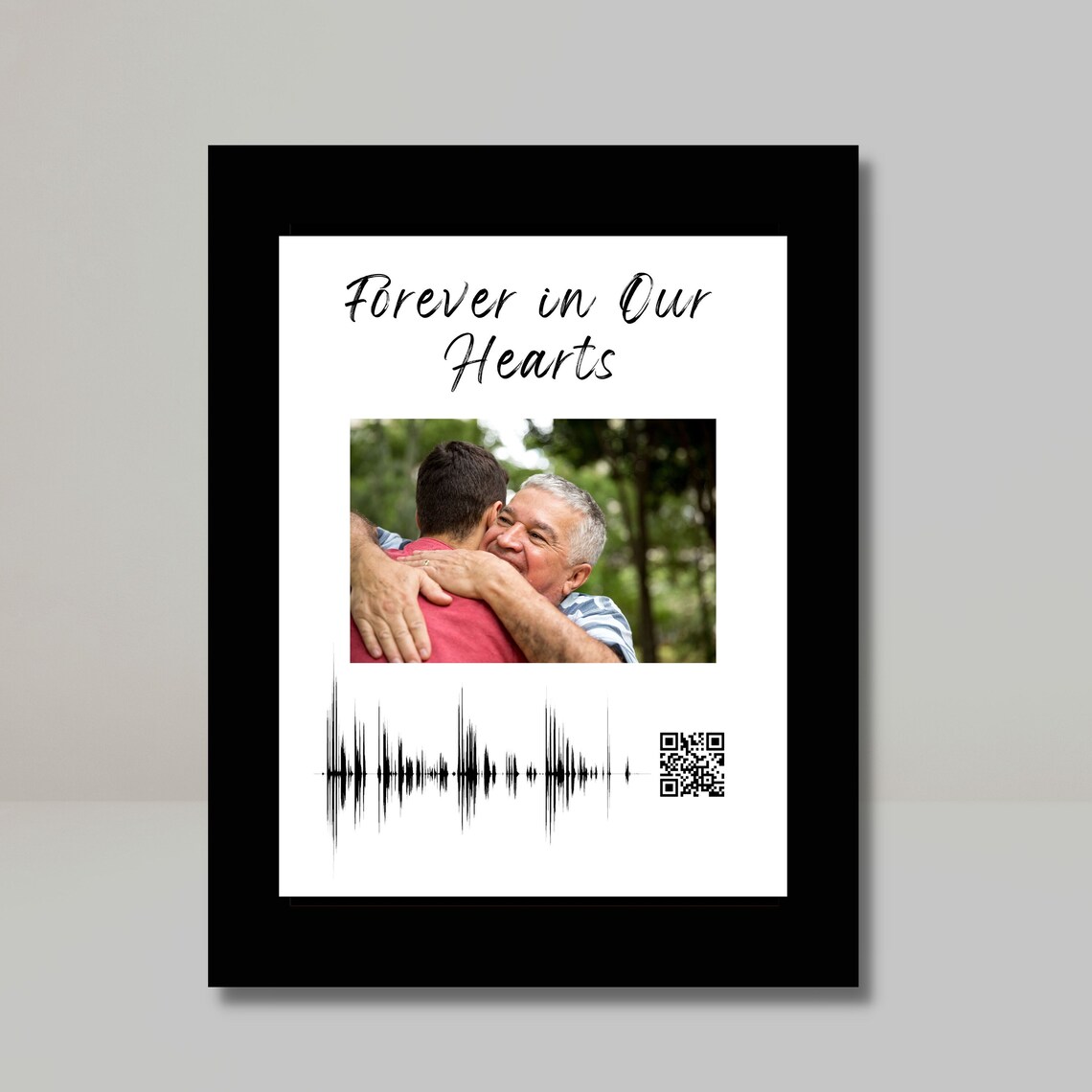 Soundwave Art QR Code Voice Recording Personalized Gifts - Etsy