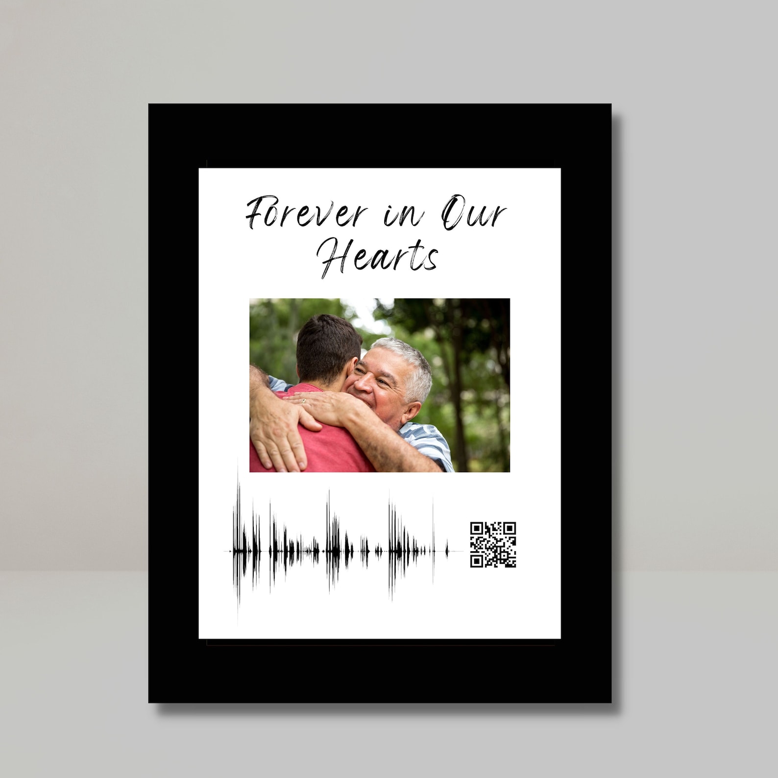 Soundwave Art QR Code Voice Recording Personalized Gifts - Etsy