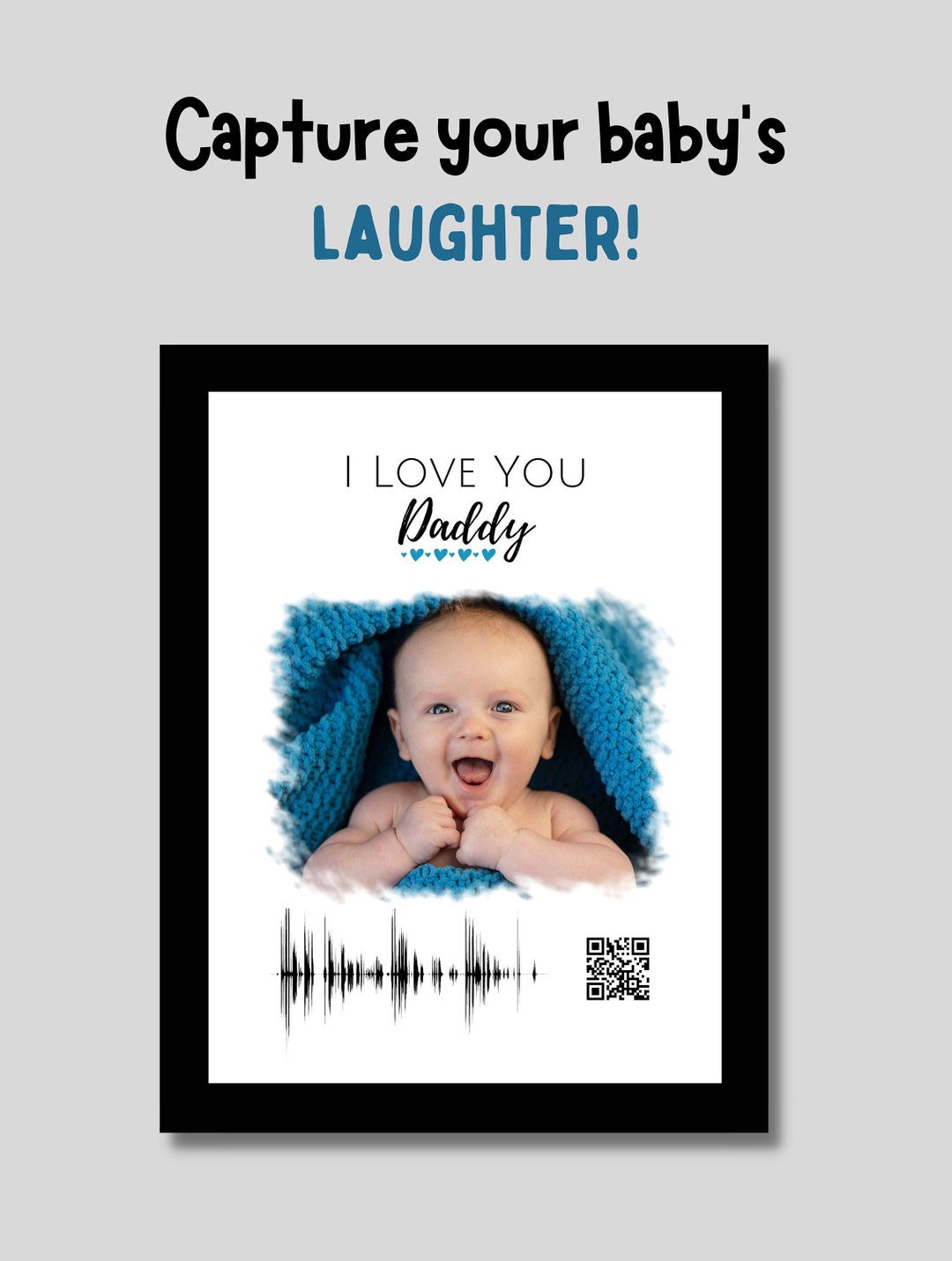 Soundwave QR Code, Unique Christmas Gift From Baby, Personalized Gifts ...