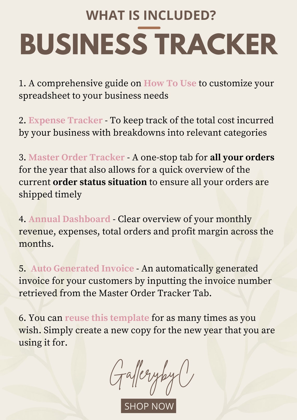 Business Tracker | Invoice Template | Bookkeeping Small Business ...