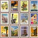 Vintage Airline Posters, Set of 21 Airline Posters, Vintage Travel ...