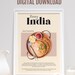 Aloo Parantha Poster, Desi Indian Food Art, Asian Food Art, Colourful ...
