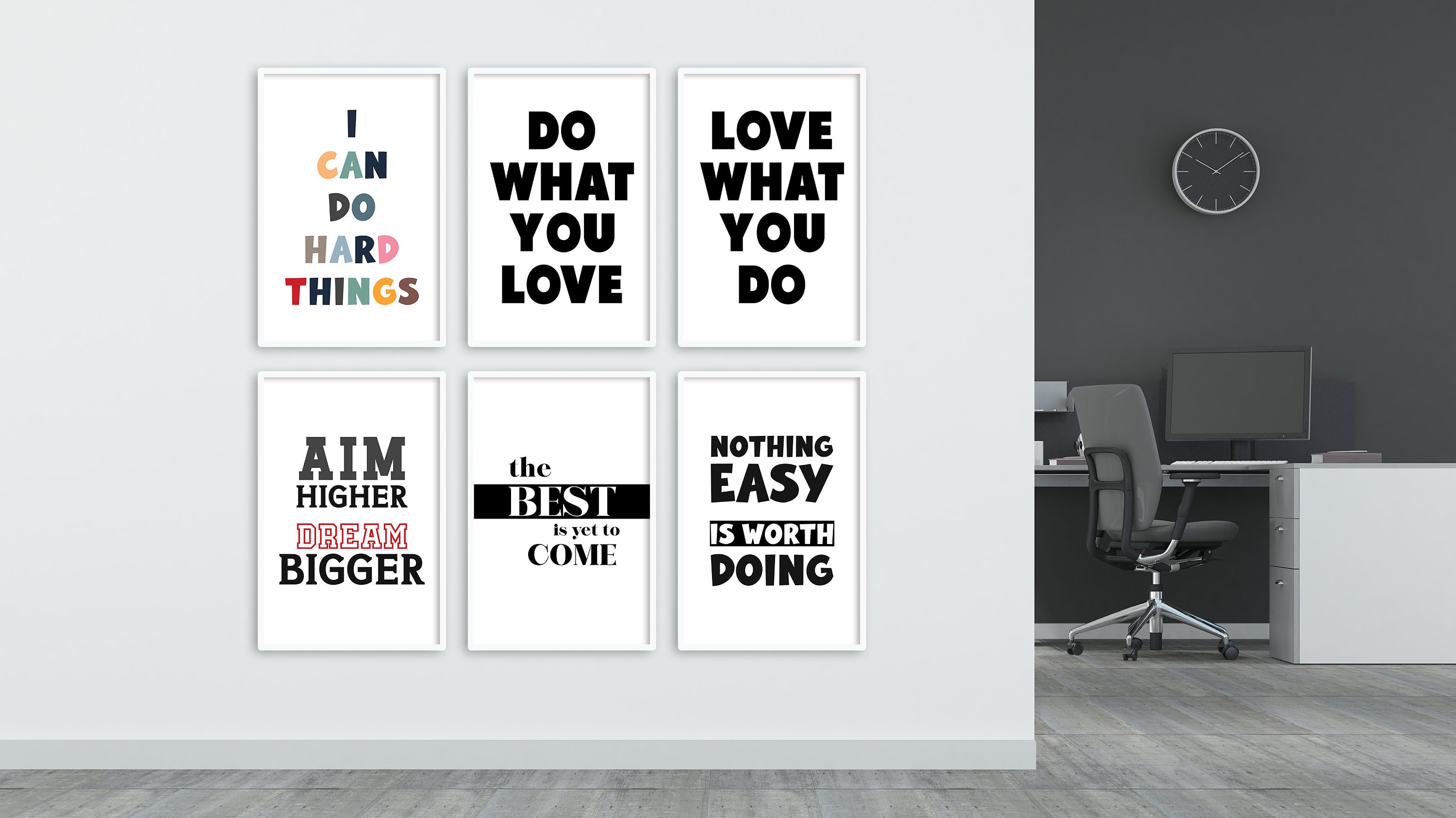 Quotes Printable Art, Set of 30 Prints, Inspirational Wall Art ...