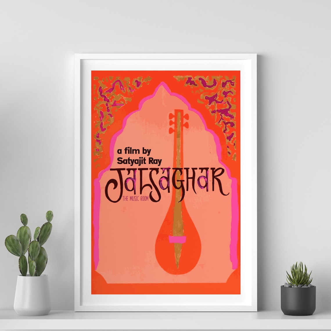 Jalsaghar Movie Poster, Satyajit Ray, the Music Room, Bengali Movie ...