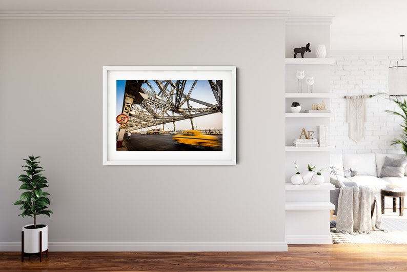 Traffic at Howrah Bridge in Kolkata Kolkata Poster India - Etsy