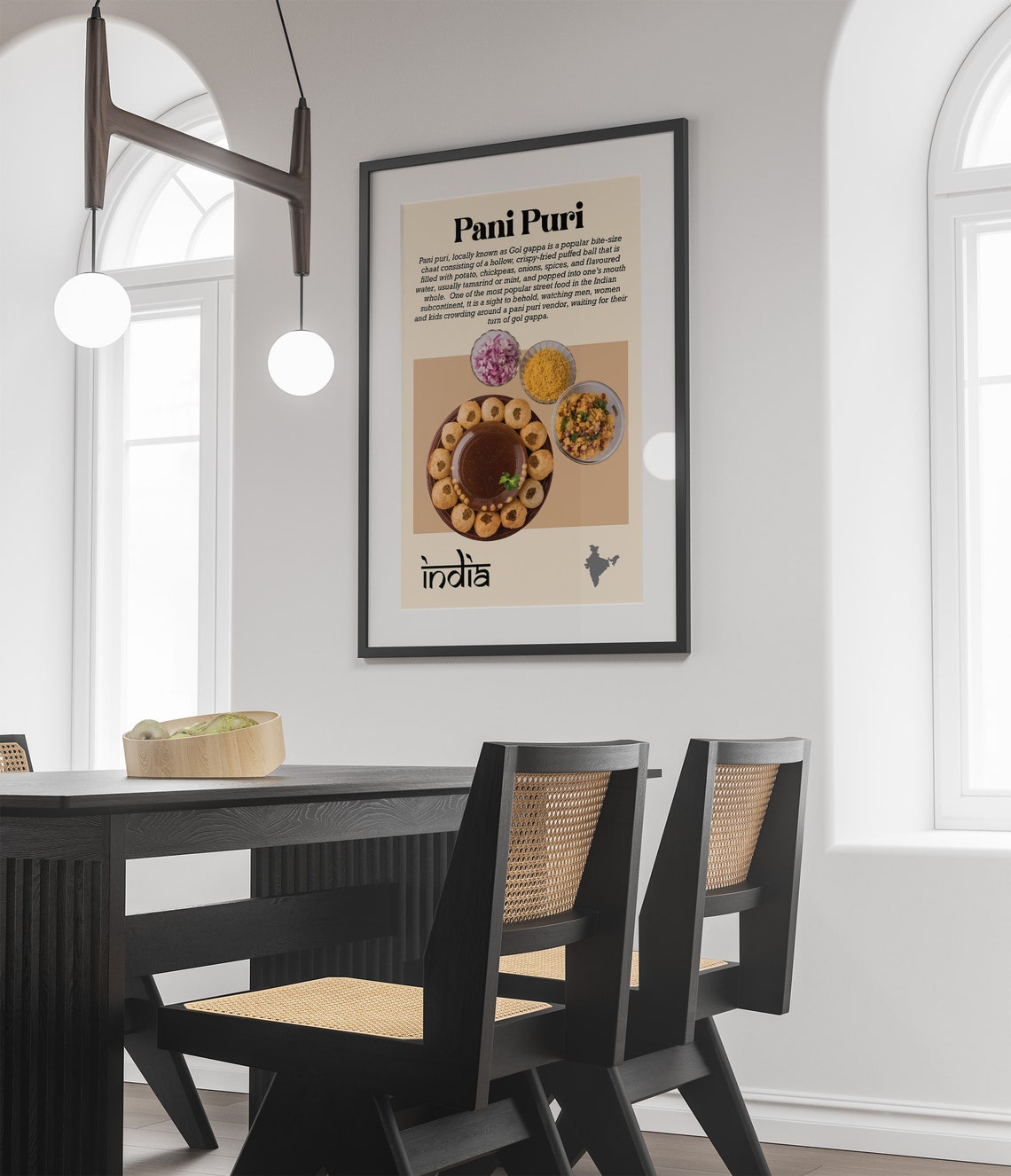 Pani Puri Poster, Desi Indian Gol Gappa Food Art, Asian Food Art ...