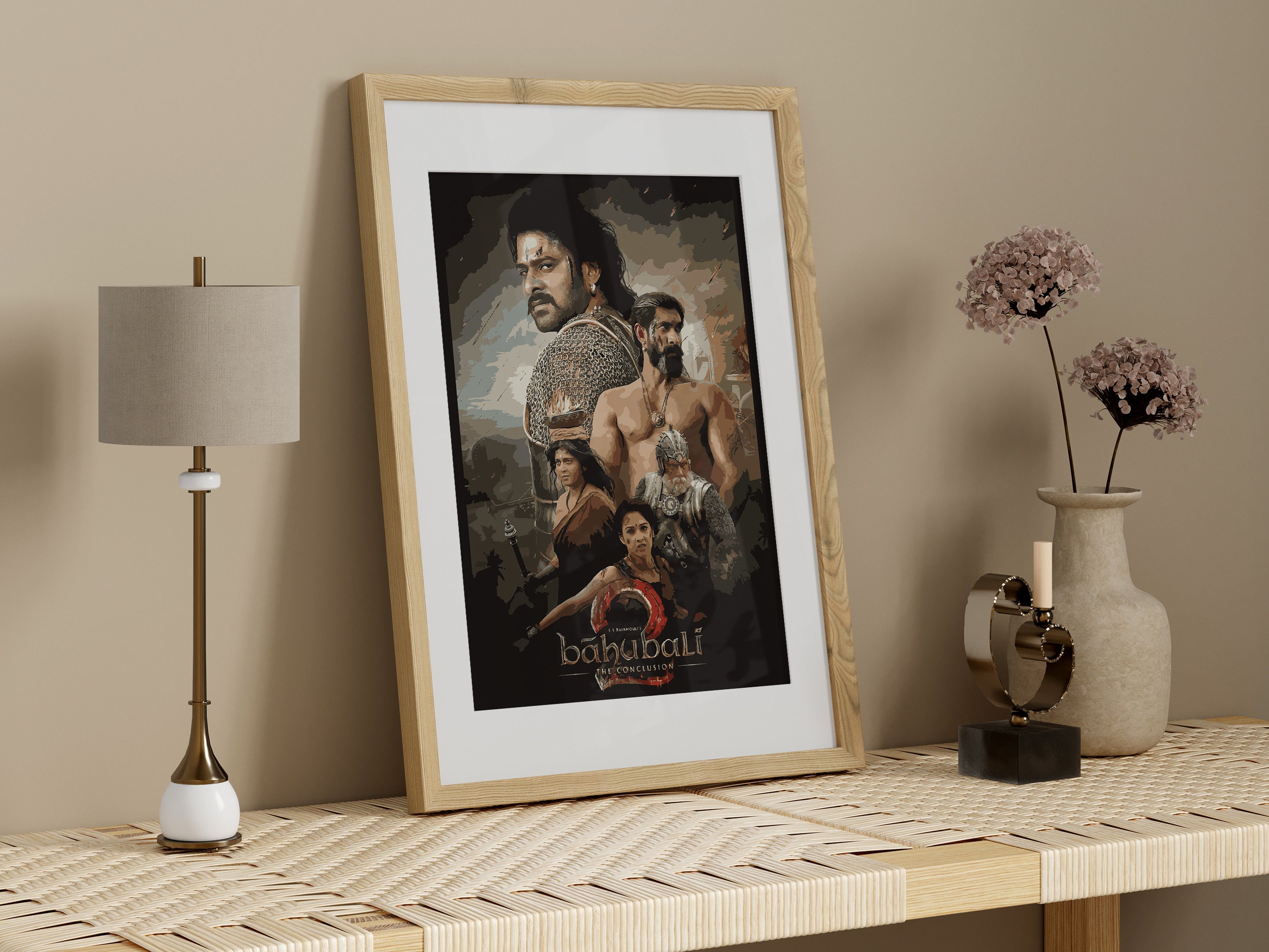 Bahubali the Conclusion Movie Poster Desi Wall Art Bollywood - Etsy