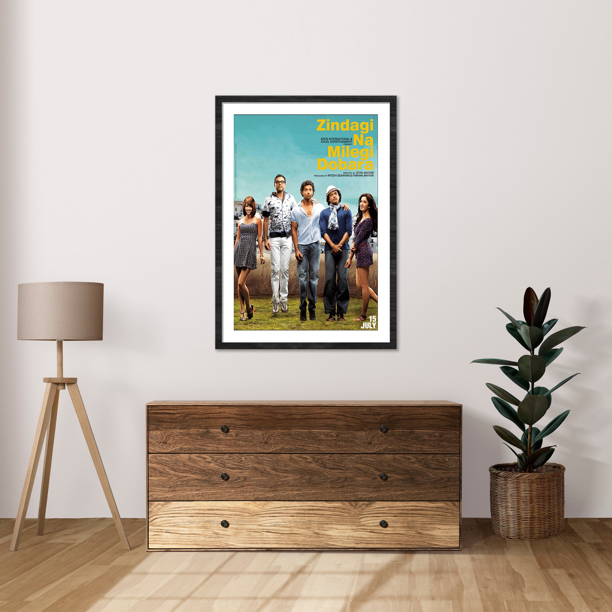 ZNMD Movie Poster, Zindagi Na Milegi Dobara, Desi Wall Art, Bollywood ...