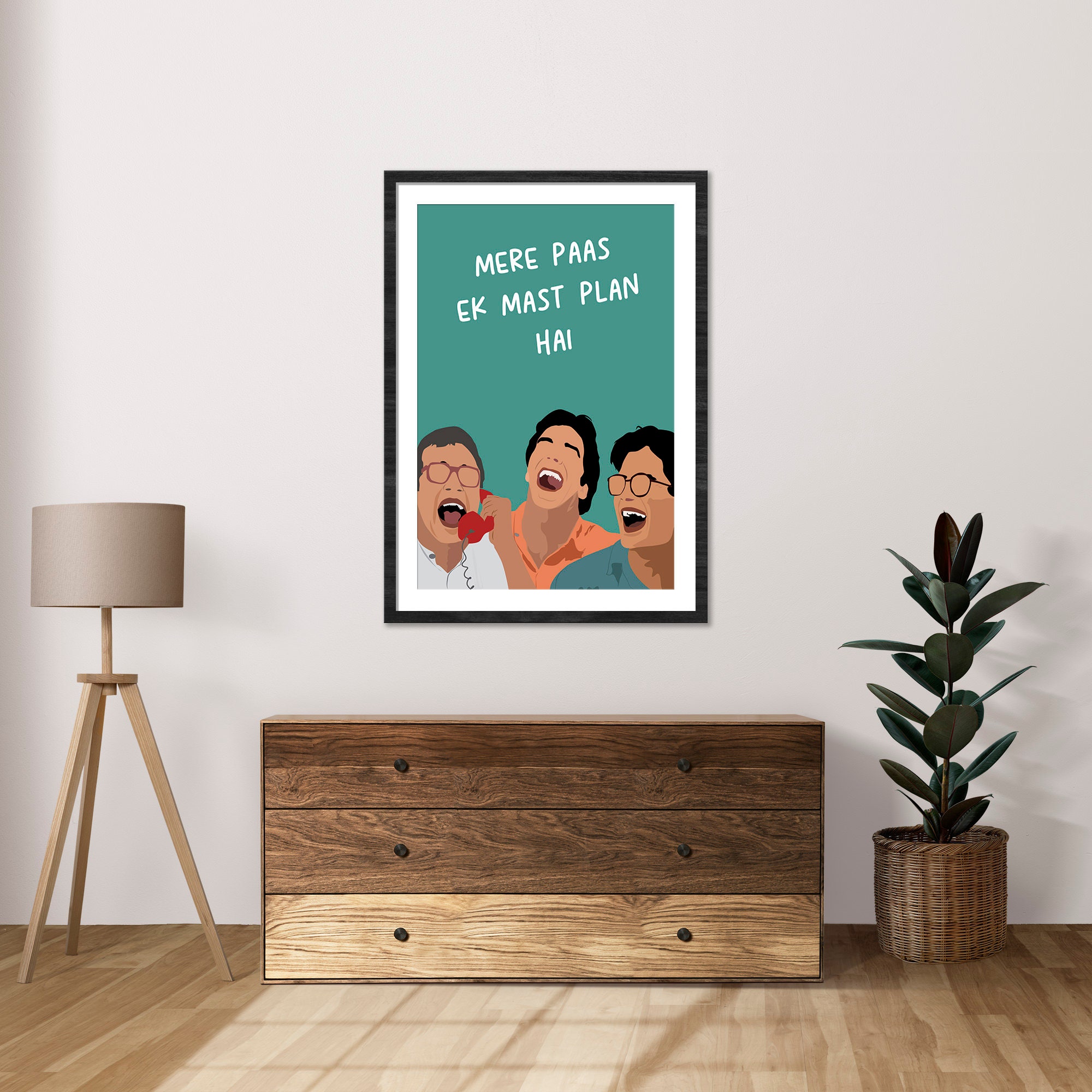 Hera Pheri Movie Poster Mere Pass Ek Mast Plan Hai Unique - Etsy