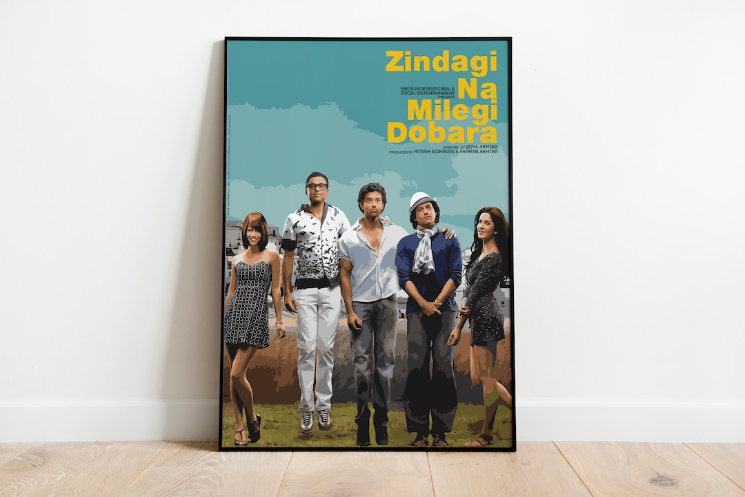 Buy ZNMD Movie Poster, Zindagi Na Milegi Dobara, Desi Wall Art ...