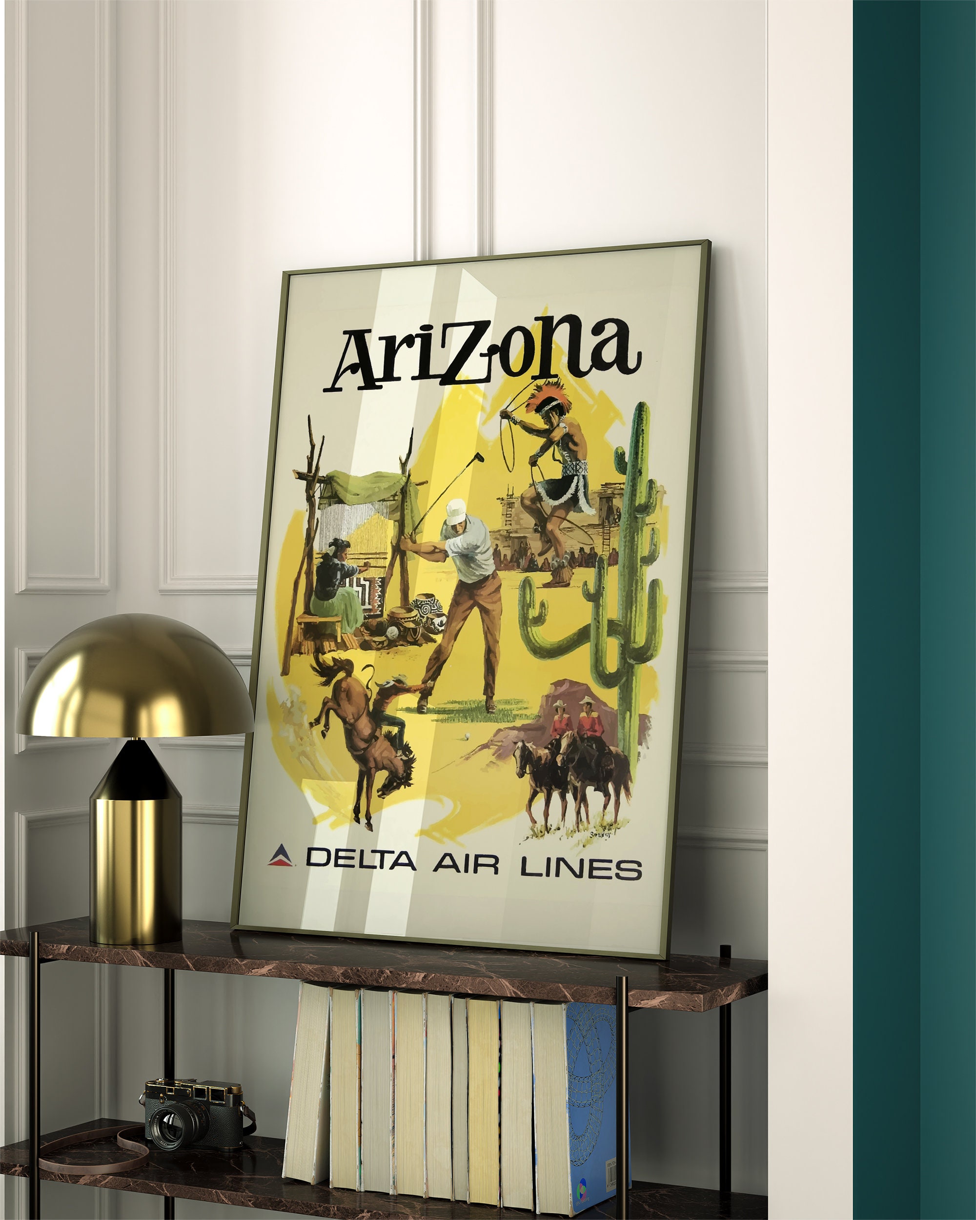 Delta Airlines Poster Arizona Travel Poster Arizona Print - Etsy