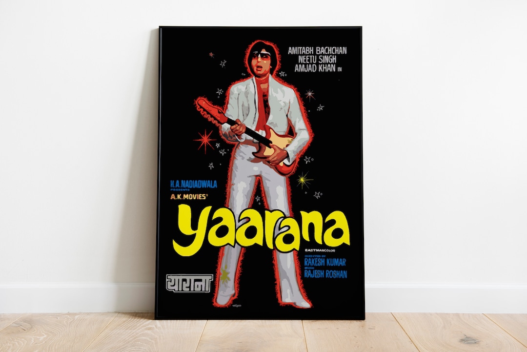 Yaarana Movie Poster Desi Wall Art Bollywood Movie Poster - Etsy