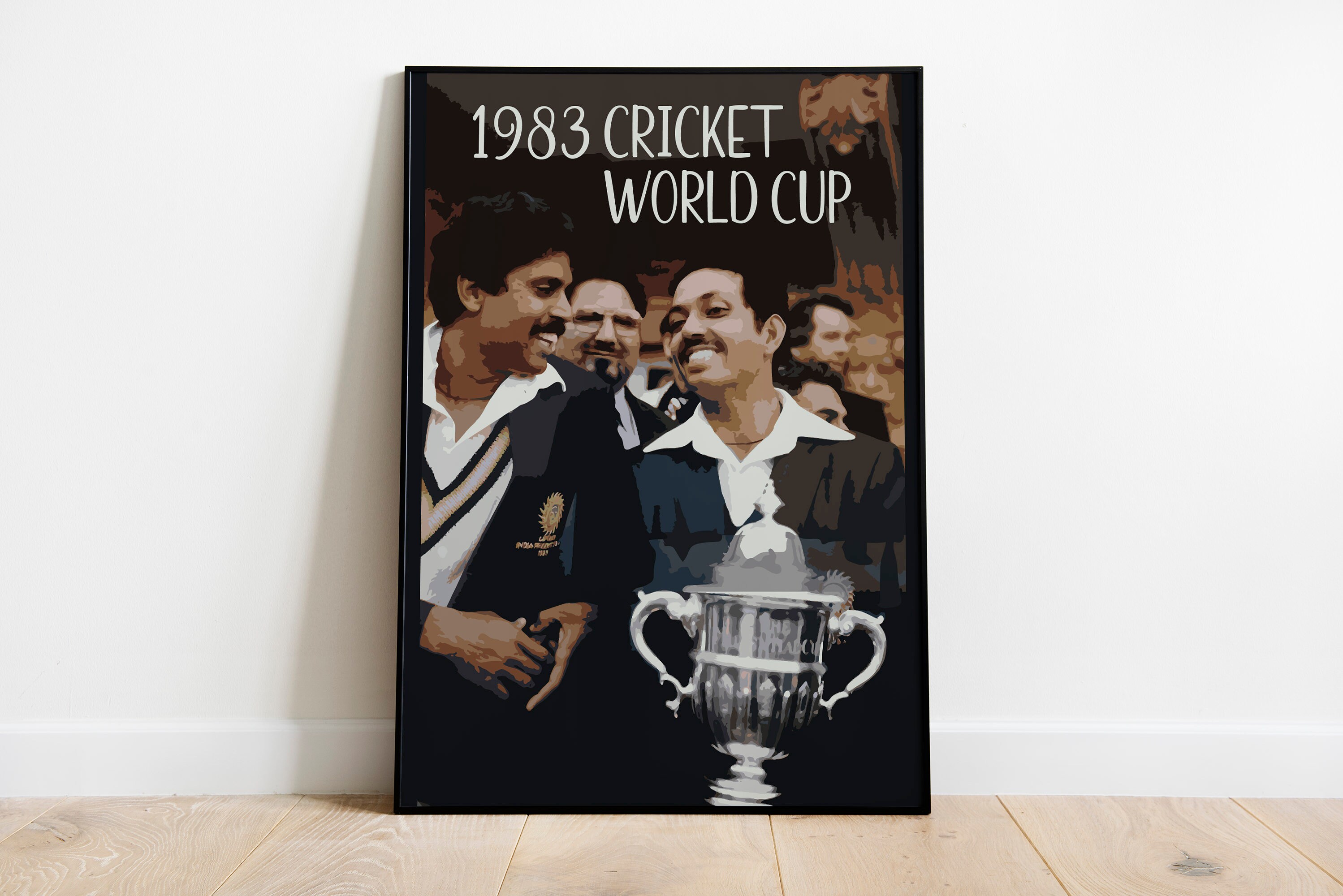 1983 Cricket World Cup, Kapil Dev Poster, Indian Sports Decor, Gift for ...