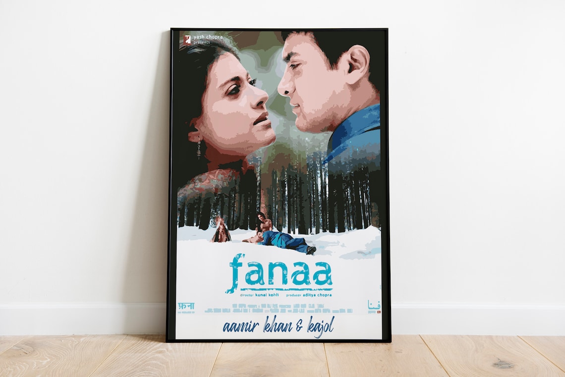 Fanaa Movie Poster Desi Wall Art Bollywood Movie Poster - Etsy