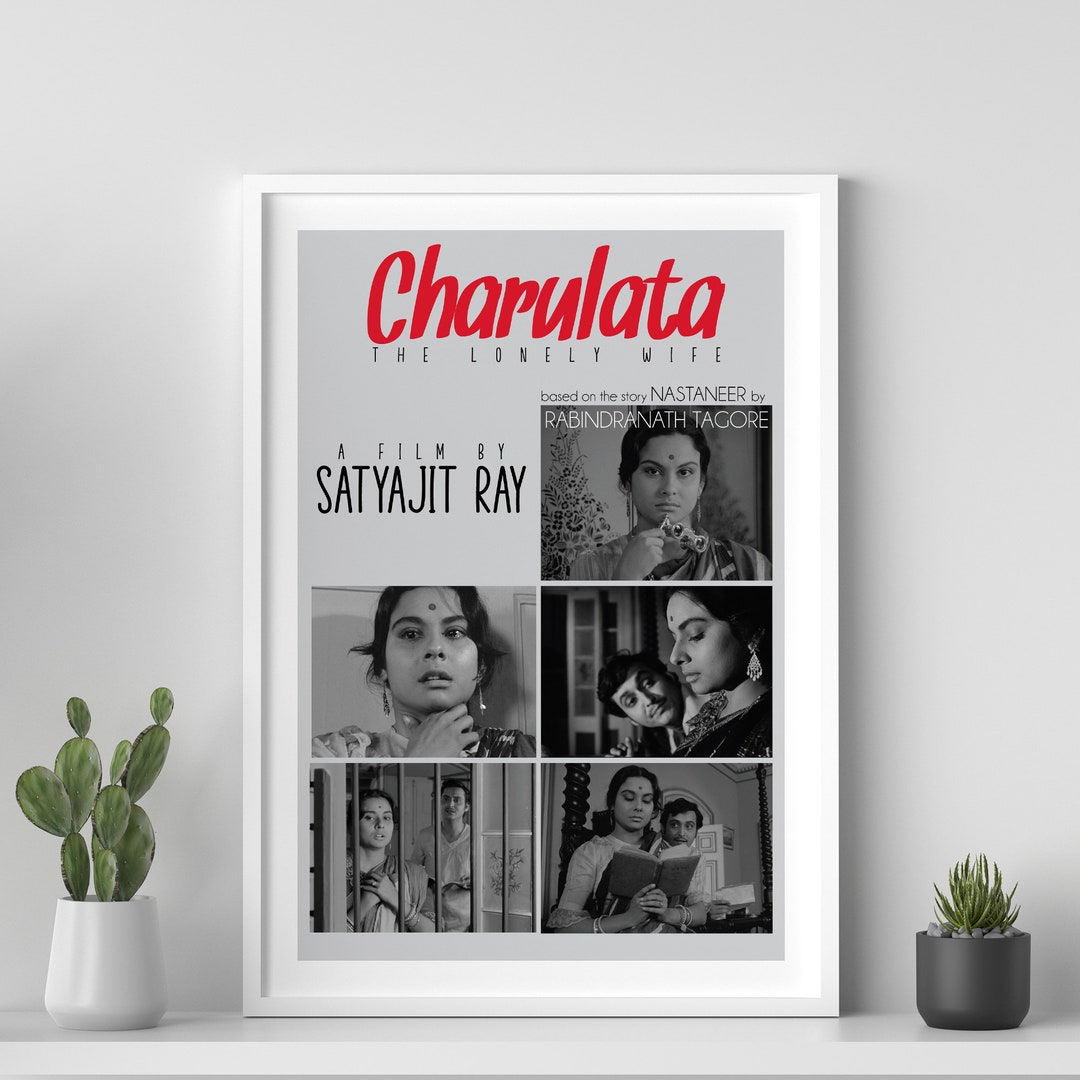 Charulata Movie Poster Satyajit Ray the Lonely Wife Movie - Etsy